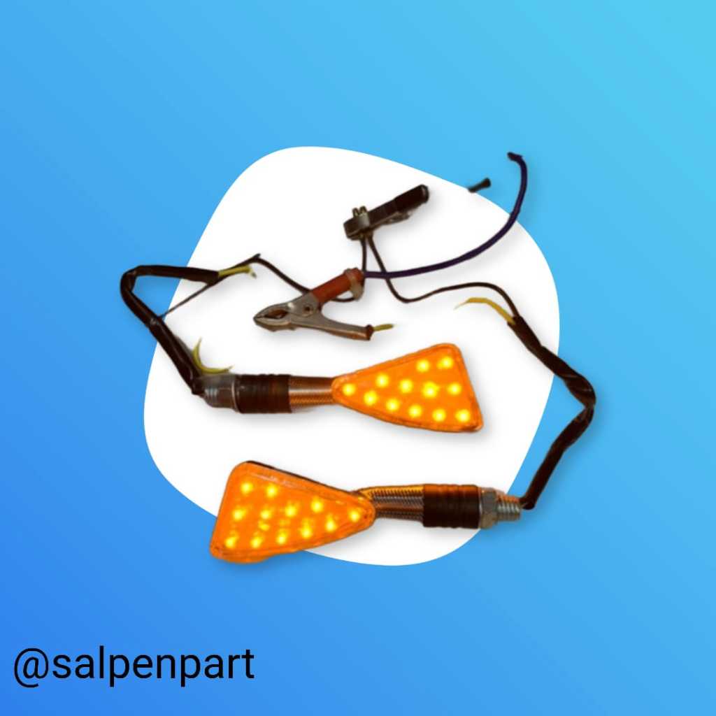 Jual Lampu Sein Tempel Segitiga LED Untuk Semua Jenis Motor Fairing Ninja 250 300 R15 R15 R25 ...