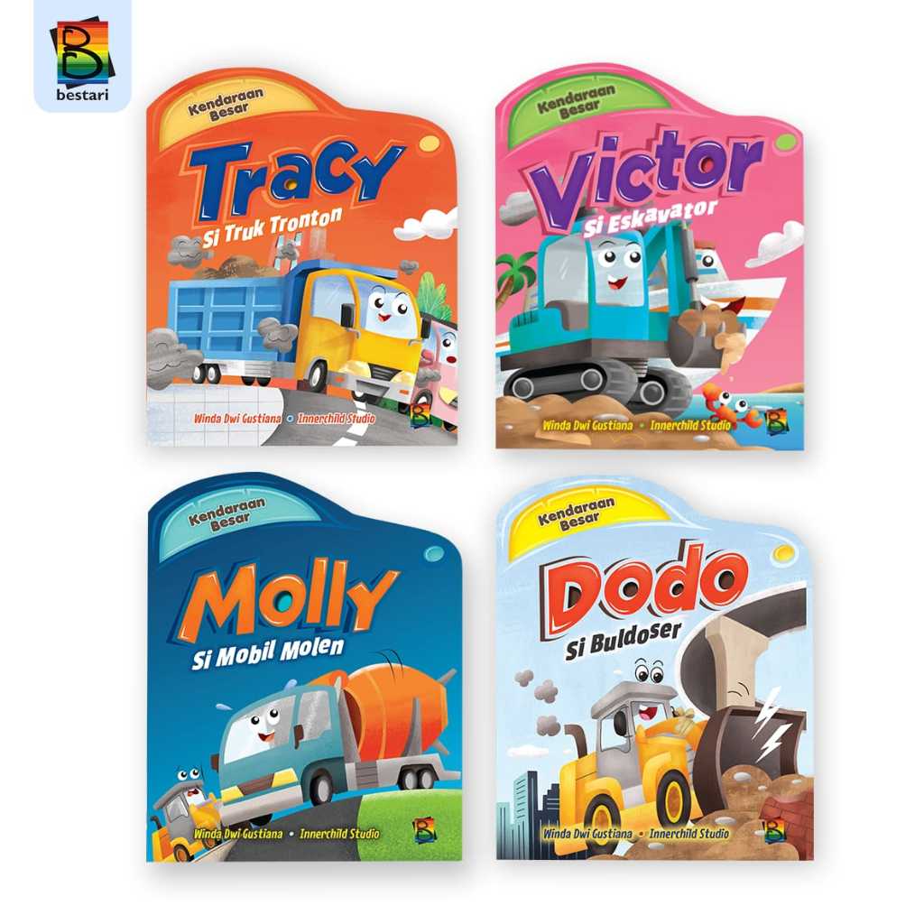 Jual Buku Cerita Anak Bergambar- Seri Kendaraan Besar ( truck , mobil ...