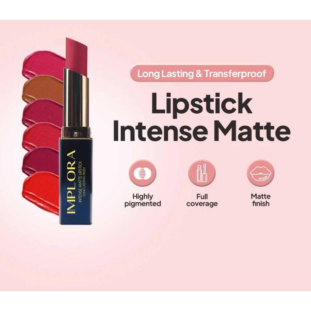 Jual IMPLORA INTENSE MATTE LIPSTICK LONG LASTING FINISH - ORIGINAL 100% ...