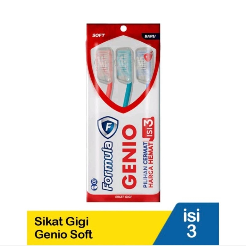 Jual Sikat Gigi Formula Genio Soft Isi 3 | Shopee Indonesia
