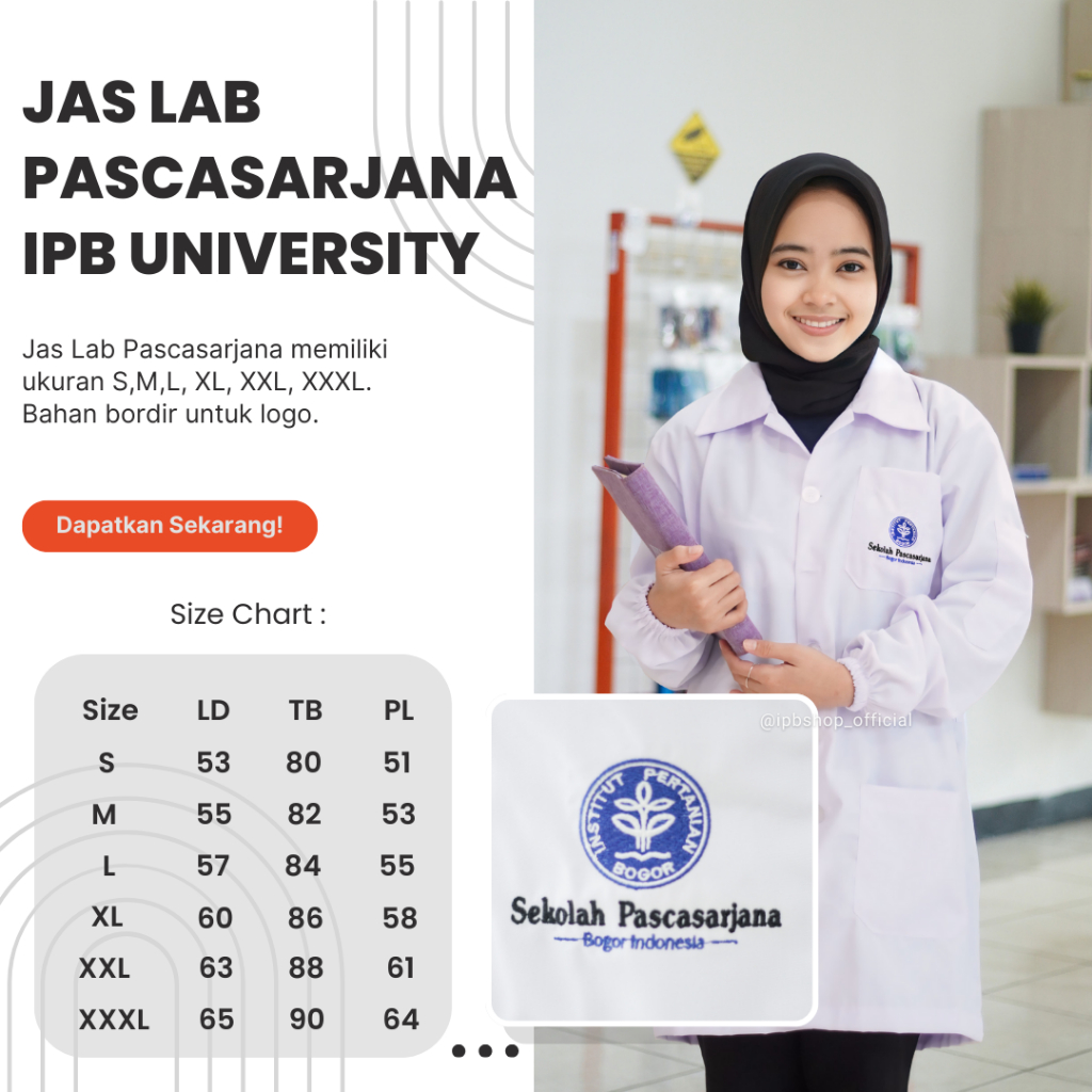 Jual Jas Lab Pascasarjana IPB University | Shopee Indonesia