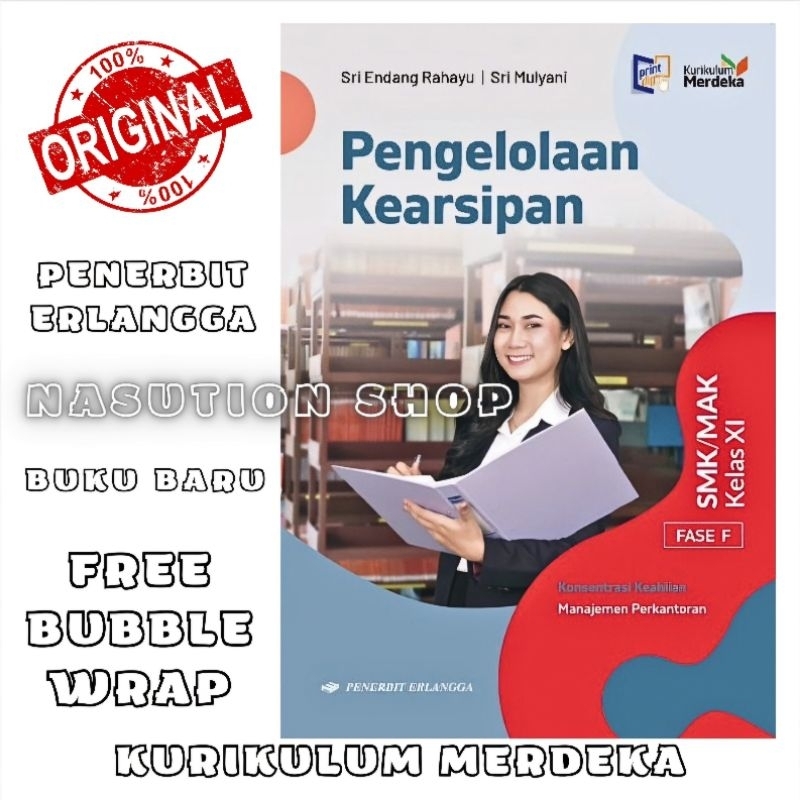 Jual Buku Pengelolaan Kearsipan Kelas 2 / XI 11 SMK Erlangga Kurikulum Merdeka | Shopee Indonesia
