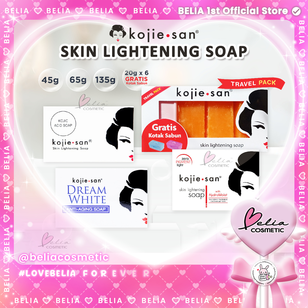 Jual BELIA KOJIE SAN Skin Lightening Soap Kojic Acid, Dream White 45 / 65 / 135g Sabun KOJIESAN ...