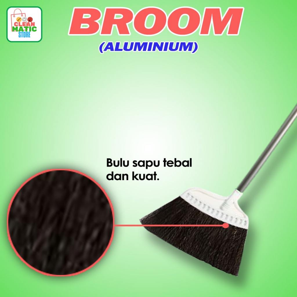 Jual CLEAN MATIC - BROOM ALUMINIUM ( SAPU IJUK GAGANG ALUMINIUM ...