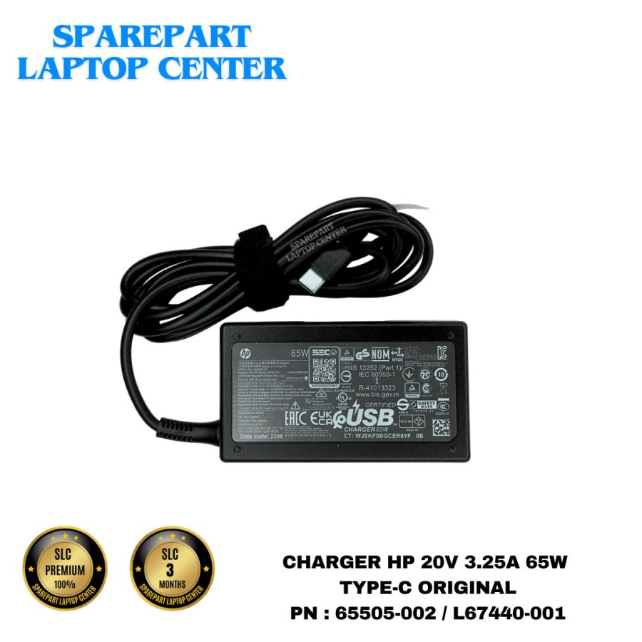 Jual Adapter Laptop Charger HP EliteBook X360 735 745 850 G5 L65505-002 ...