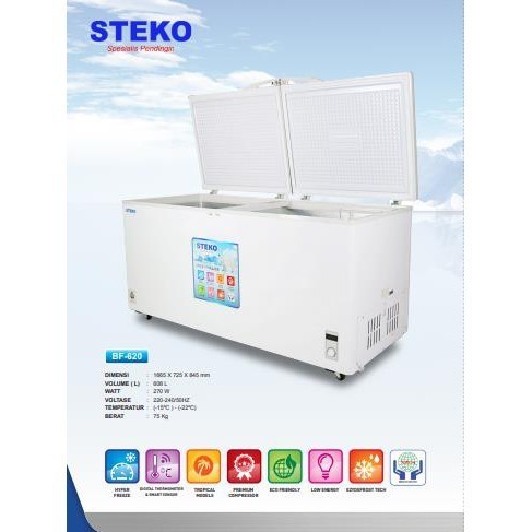 Jual STEKO BF620 BF 620 CHEST FREEZER LEMARI PEMBEKU 608 LITER | Shopee ...