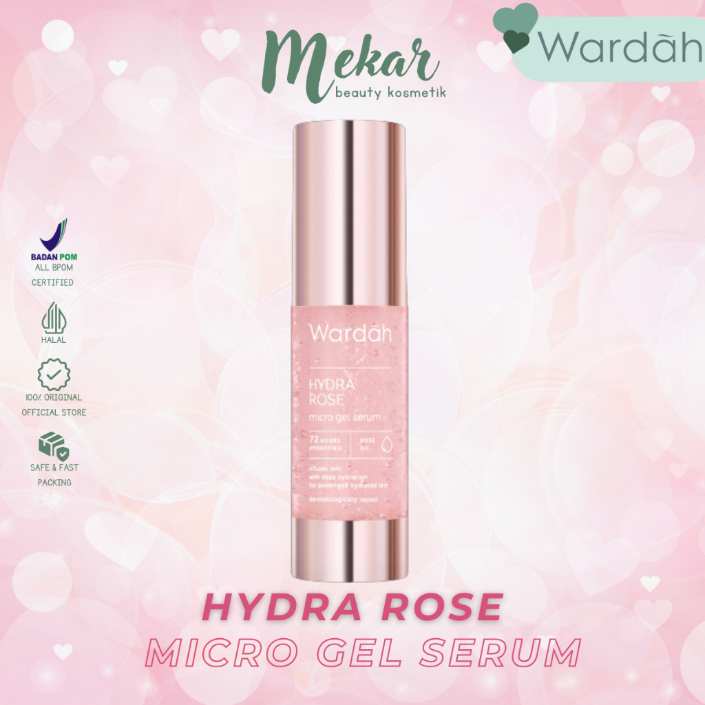Jual WARDAH Hydra Rose Micro Gel Serum 30 ml - Serum dengan Rose Oil ...