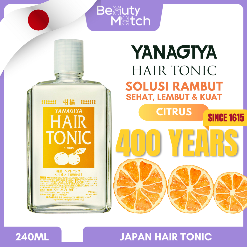 Jual Yanagiya Hair Tonic Citrus Orange - 240ml | Premium Quality made ...