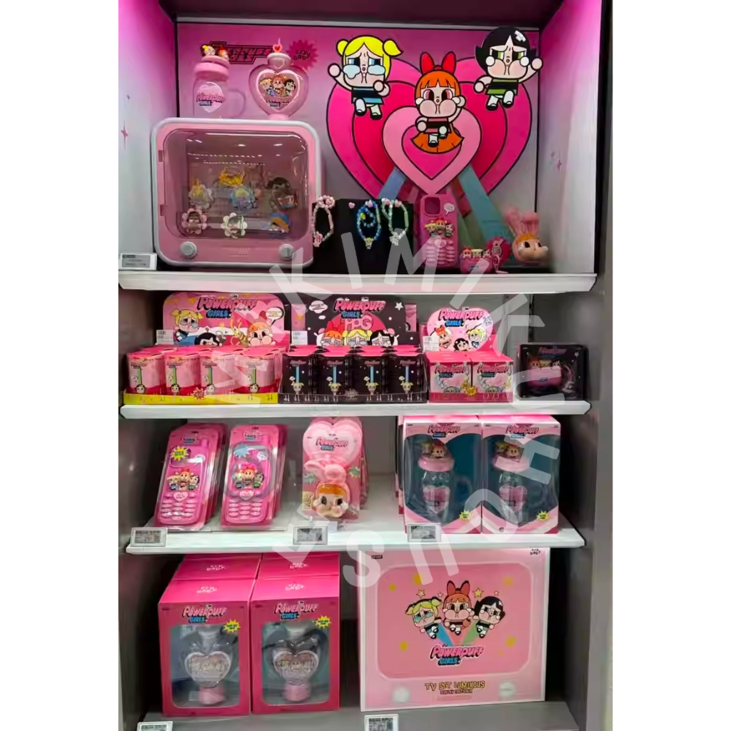 Jual TERMURAH POPMART CRYBABY POWERPUFF GIRLS TV SET LUMINOUS FIGURE ...