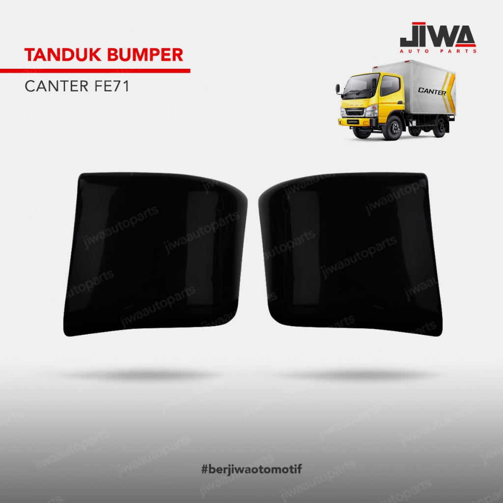 Jual Jiwa Auto Tanduk Bumper CANTER FE71 Hitam Kuping Samping Bamper ...