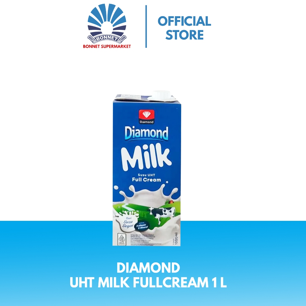 Jual Diamond Milk UHT Fullcream 1 Liter | Shopee Indonesia