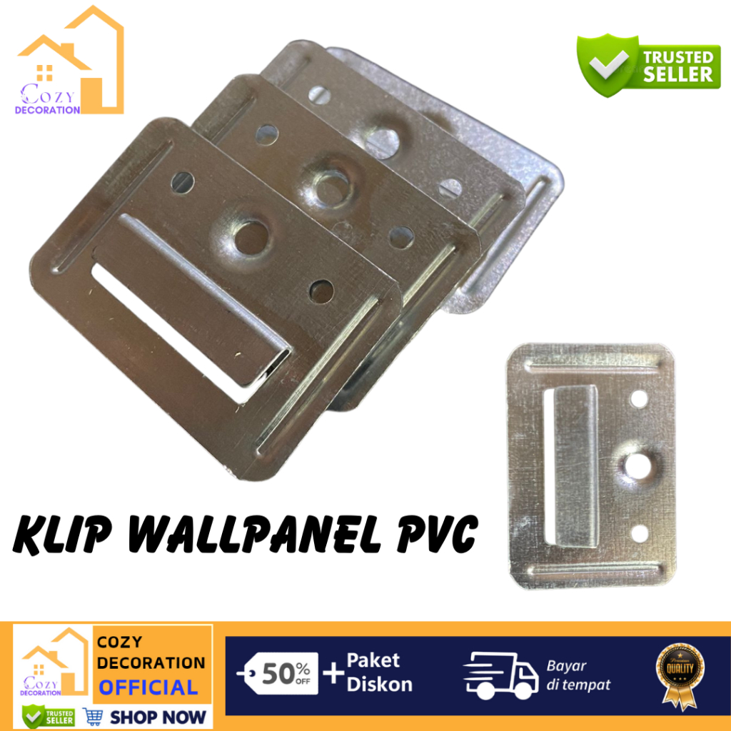 Jual [ PROMO ] KLIP WPC WALL PANEL | KLIP PENJEPIT WALLPANEL | KLIP ...