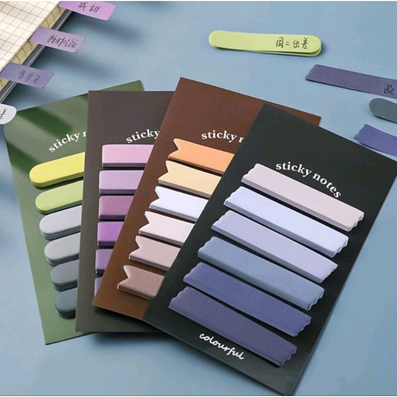 Jual Sticky Note Colourful 6 in 1 Tempelan Kertas Catatan Gradasi Notes ...
