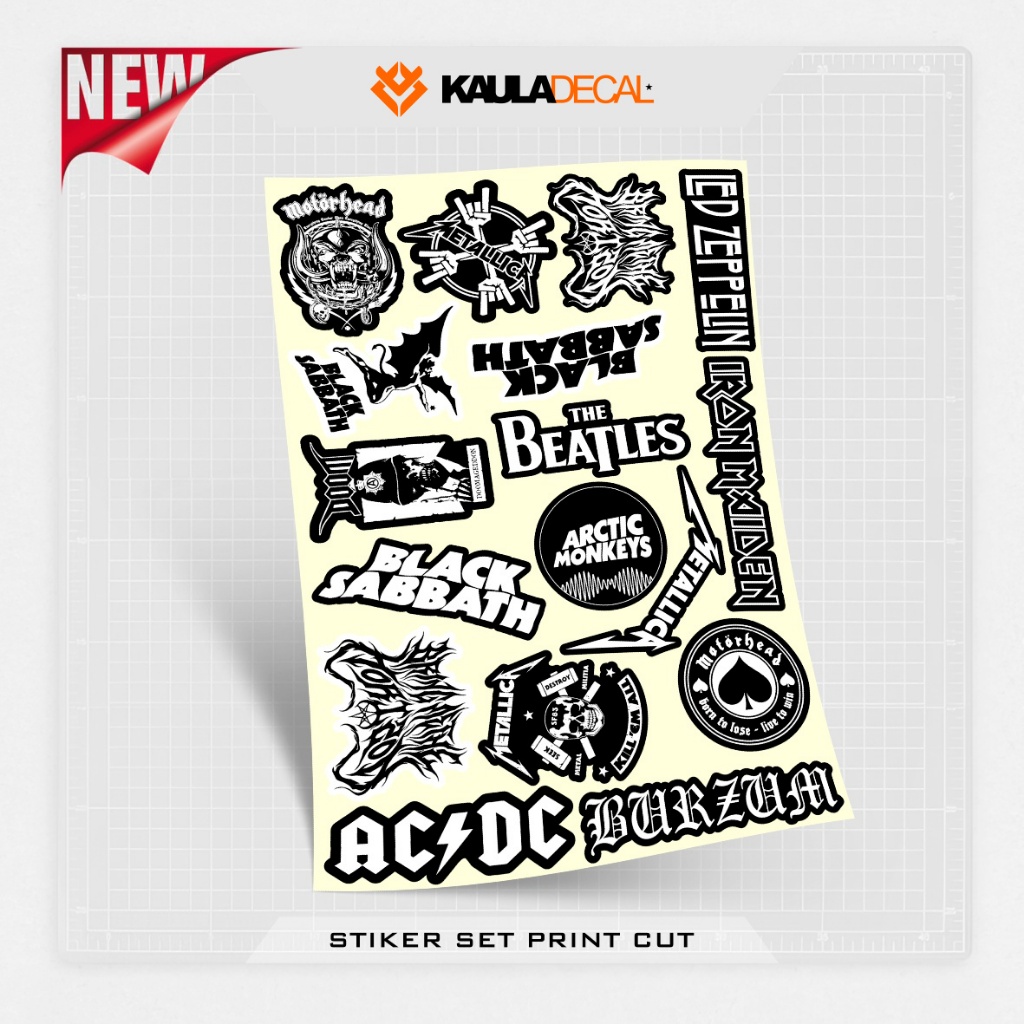 Jual STICKER PACK VINYL / MOTIF BAND / STIKER / ROCK / MUSIK ...