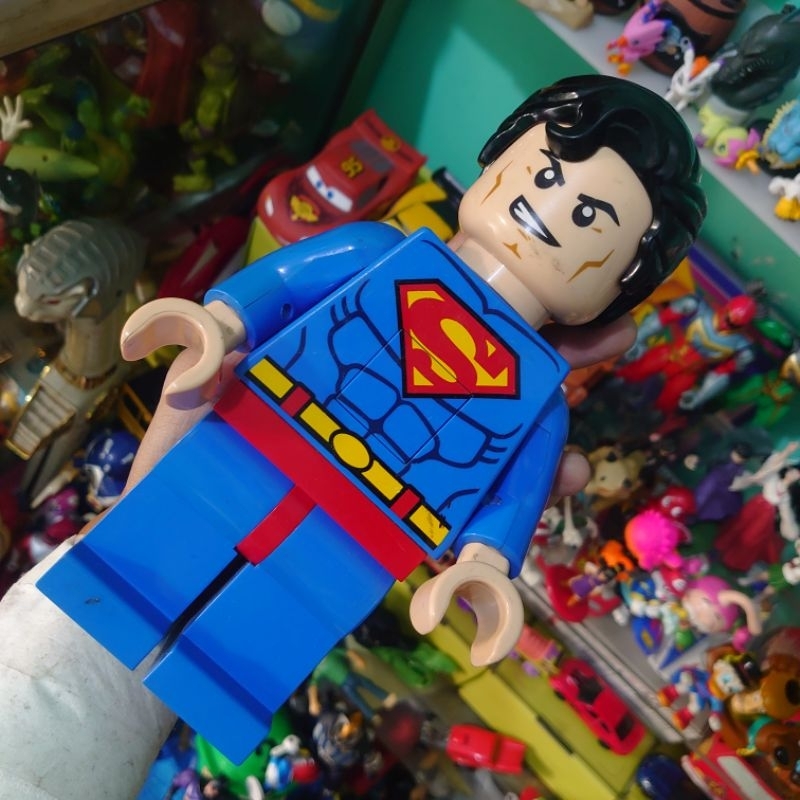 Jual Superman Big Lego Flashlight DC Comics | Shopee Indonesia