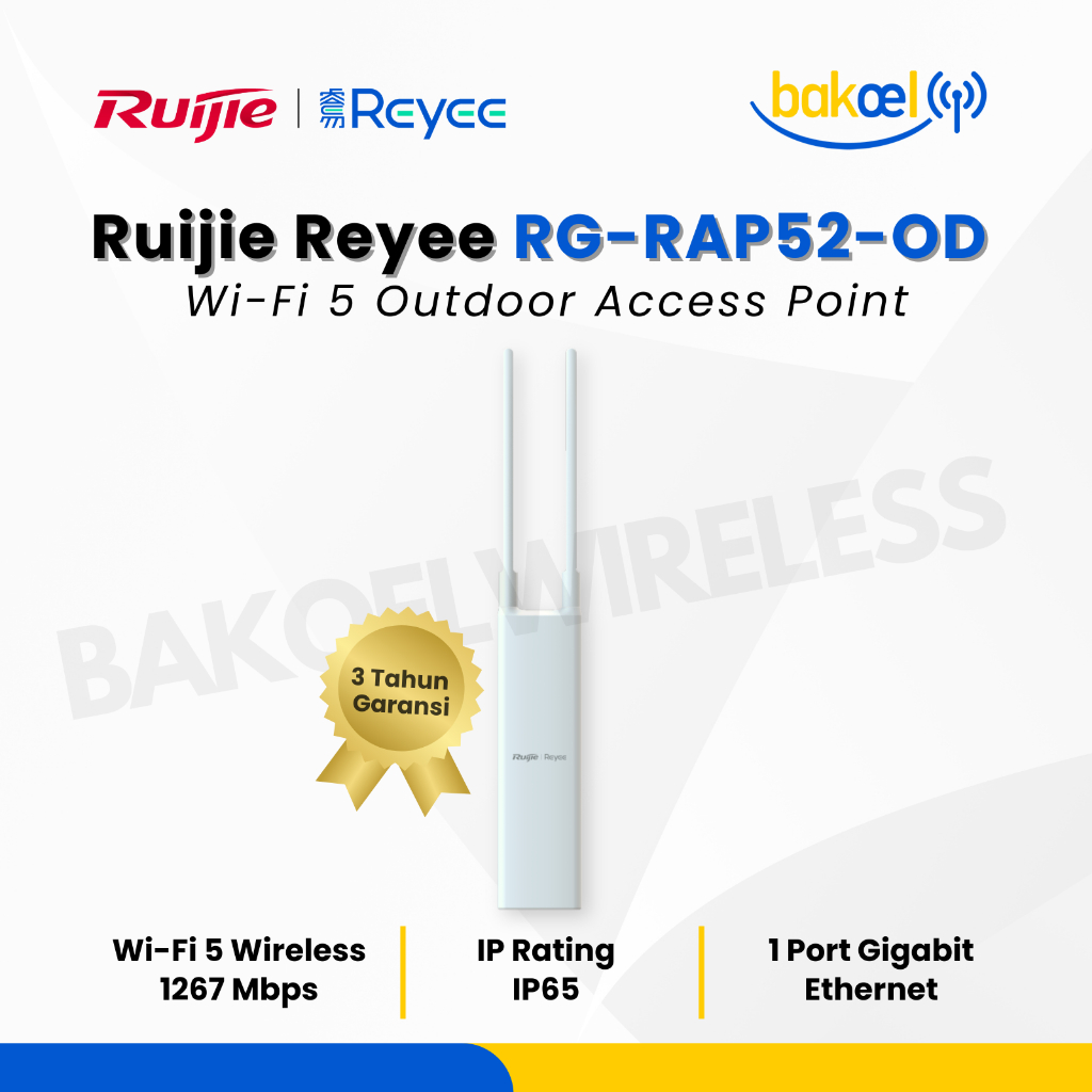 Jual Ruijie Reyee RG-RAP52-OD Access Point AC1300 Dual Band Outdoor Wifi 5 | Shopee Indonesia