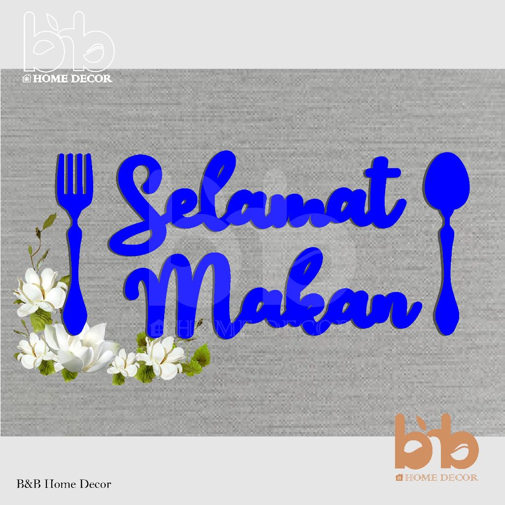 Jual set selamat makan hiasan dinding kayu lucu unik dan murah termurah ...
