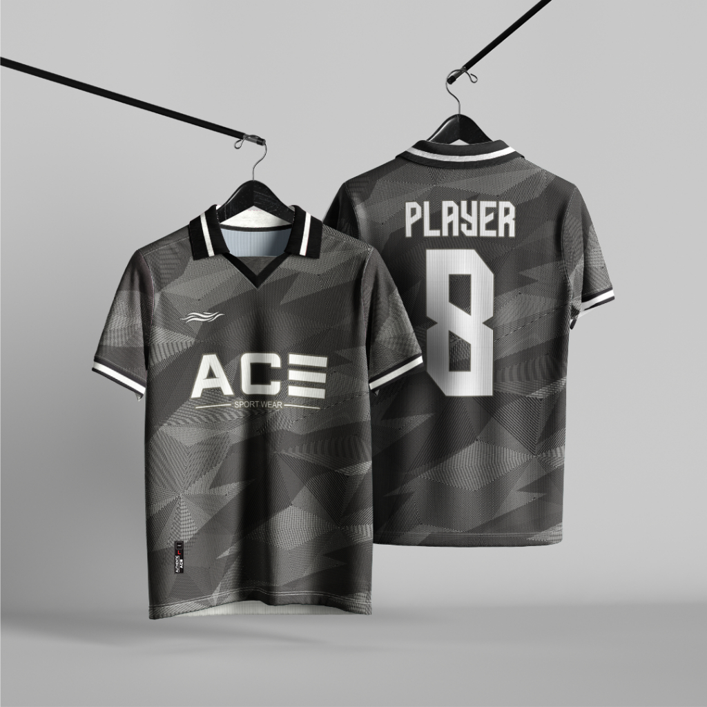 Jual Jersey Futsal Bola Hitam Army Full Print Custom Premium Free ...