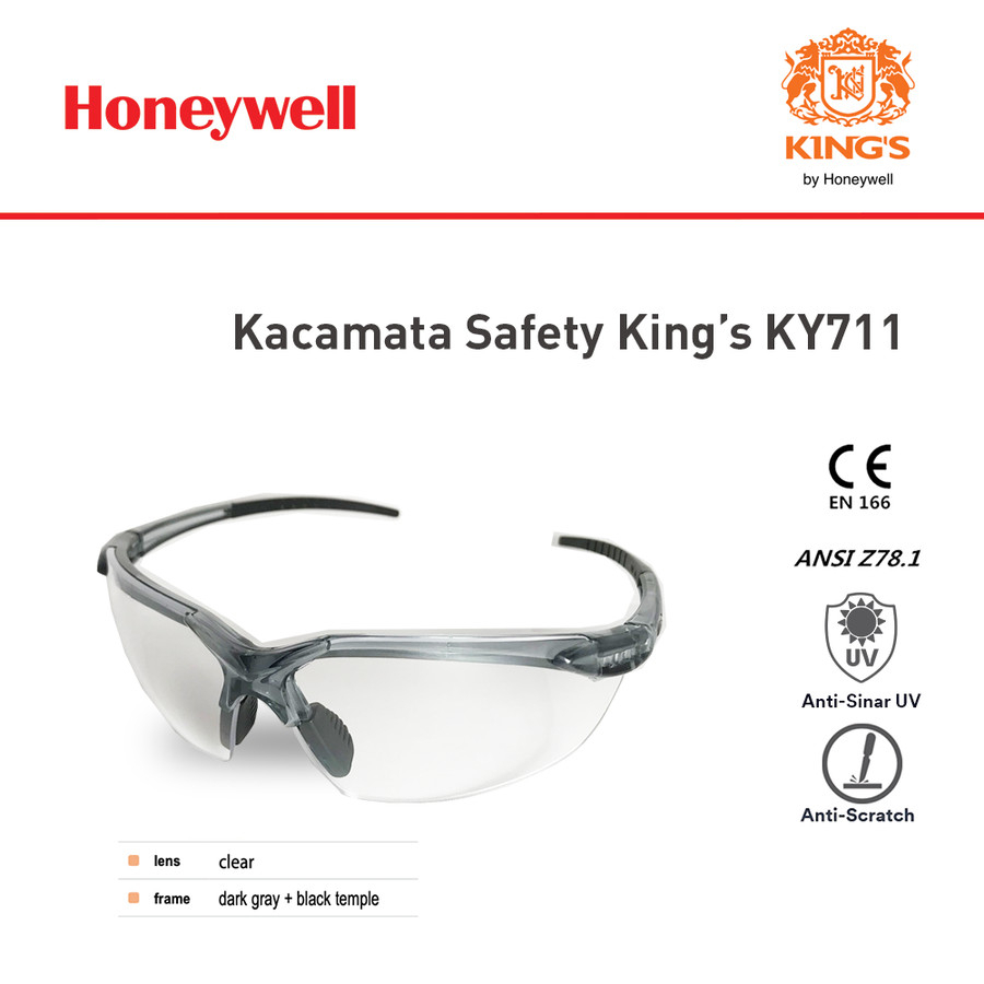 Jual KacaMata Kings KY711 Safety Glasses KY 711 KING Kaca mata Safety ...