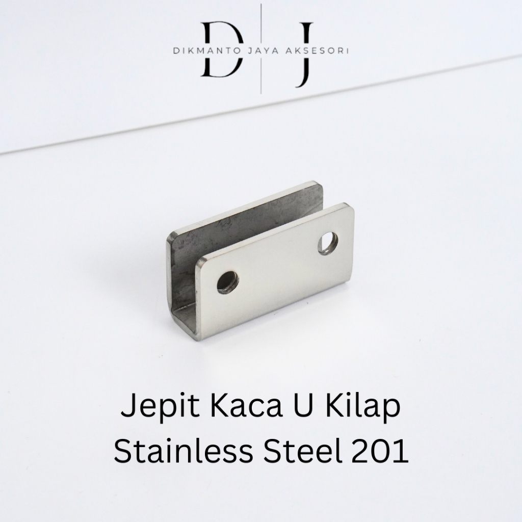 Jual Jepit Kaca Ambalan U Mirror Stainless Steel 201 (Glass Clip ...