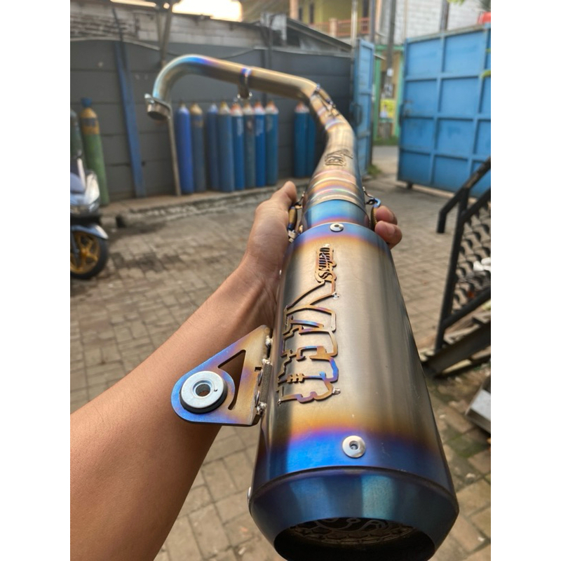 Jual knalpot titanium mxking | Shopee Indonesia