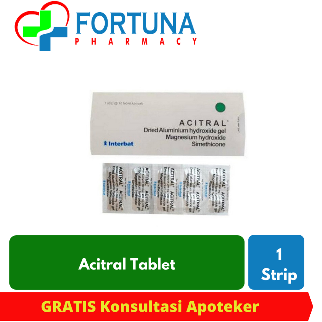 Jual Acitral Tablet 1 Strip isi 10 Tablet | Shopee Indonesia