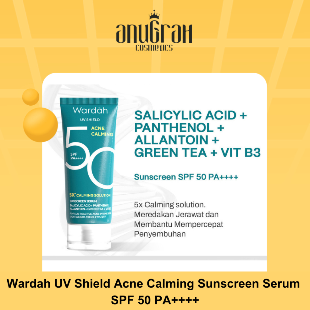 Jual Wardah UV Shield Acne Calming Sunscreen Serum SPF 50 PA++++ | Shopee Indonesia