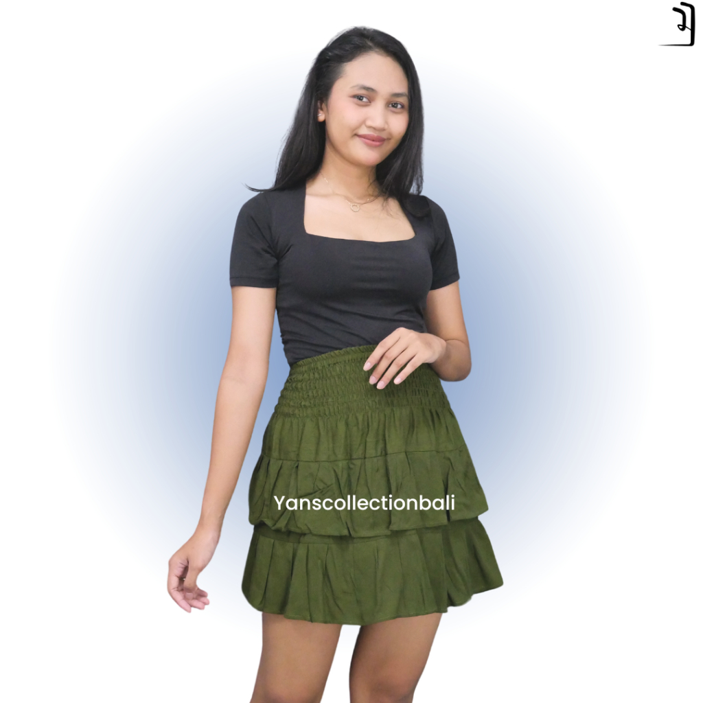 Jual Rok dance jumbo wanita tumpuk polos bawahan | Shopee Indonesia