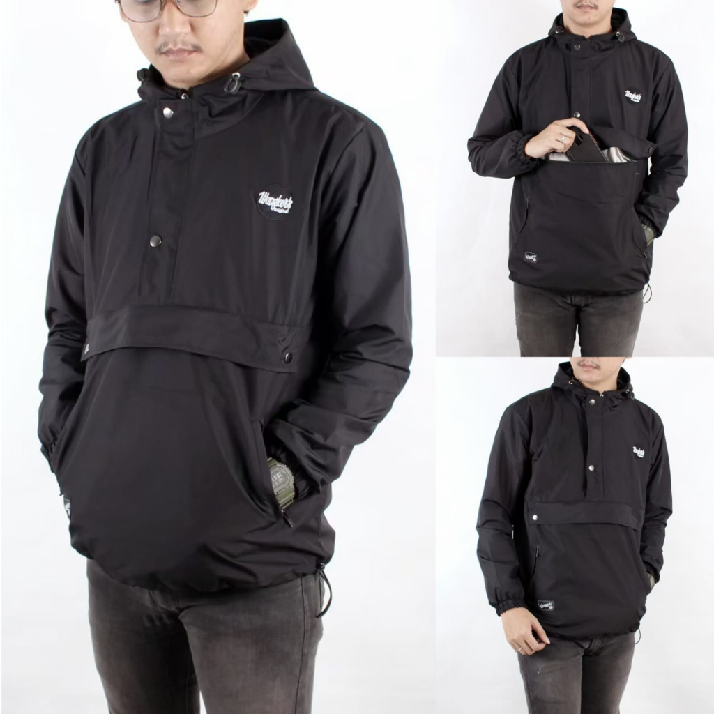 Jual TERMURAH ! Jaket Pria Polos Outdoor - Jaket Cagoule Pria Simple ...