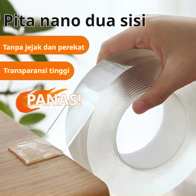 Jual Pita dua sisi nano tanpa jejak yang kuat Pita dua sisi transparan akrilik Lem nano ajaib ...
