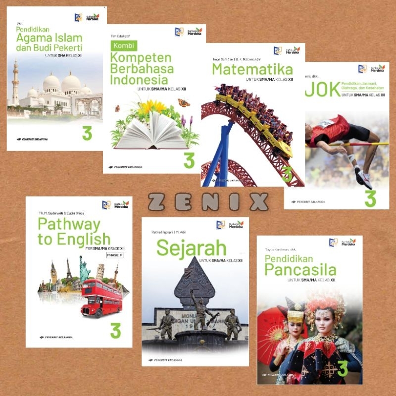 Jual Buku SMA Kelas 12 XII 3 Kurikulum Merdeka Original Erlangga Pjok Pathway To English ...