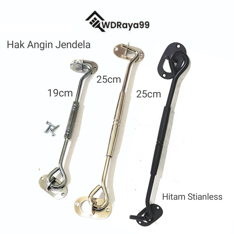 Jual Hak Angin Jendela Penyangga Jendela Rumah Window Hook Anti Karat ...