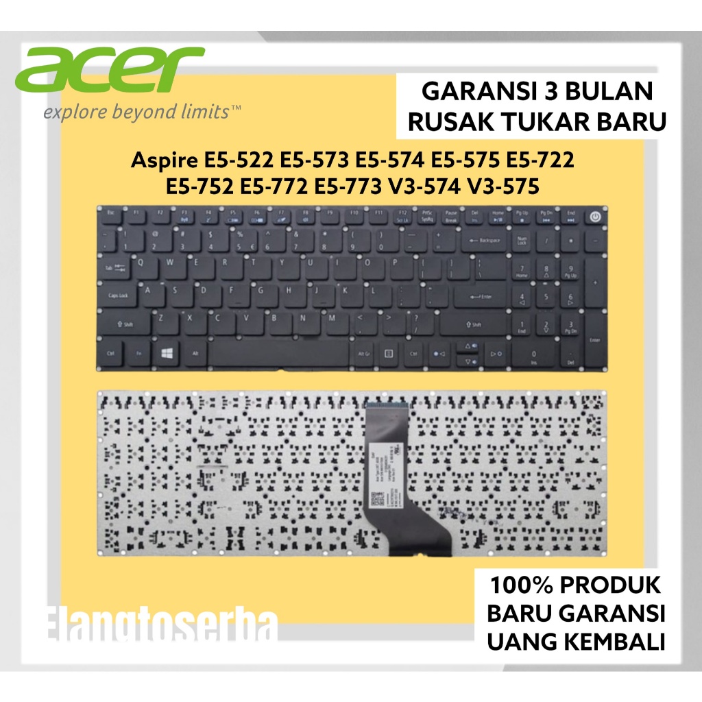 Jual Original Keyboard Acer Aspire 3 A315-21 A315-41 A315-31 A315-51 ...