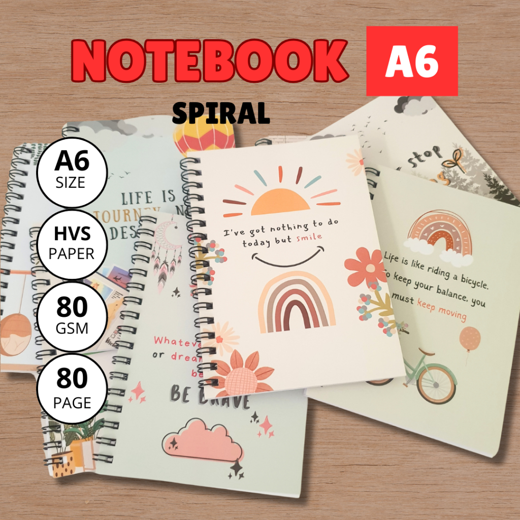 Jual NOTEBOOK A6 [01] | NOTEPAD | JOURNAL | AESTHETIC | Shopee Indonesia