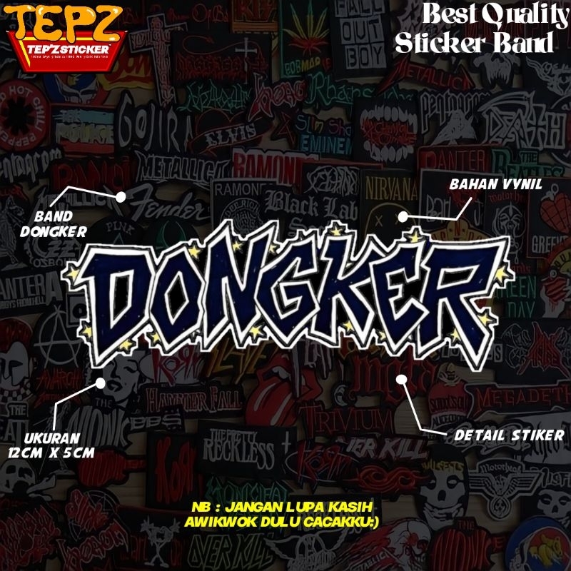 Jual STIKER STICKER (BAND DONGKER) STIKER BAND|STIKER METAL|STIKER ...
