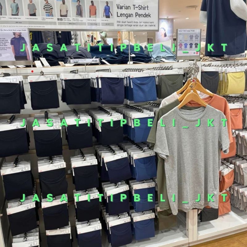 Jual PENAWARAN TERBATAS !! UNIQLO Basic Kaos Polos Cowok Original ...
