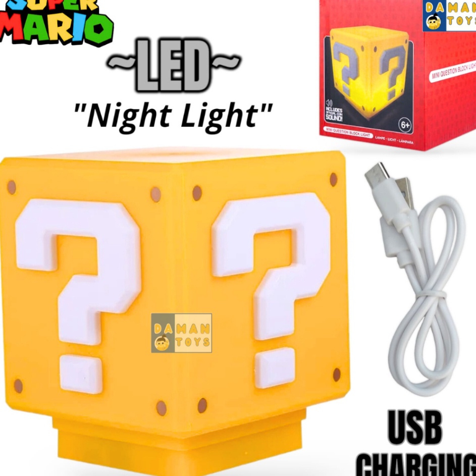 Jual Harga Promo Super Mario Led Question Mark Lampu Sentuh Tanda Tanya ...