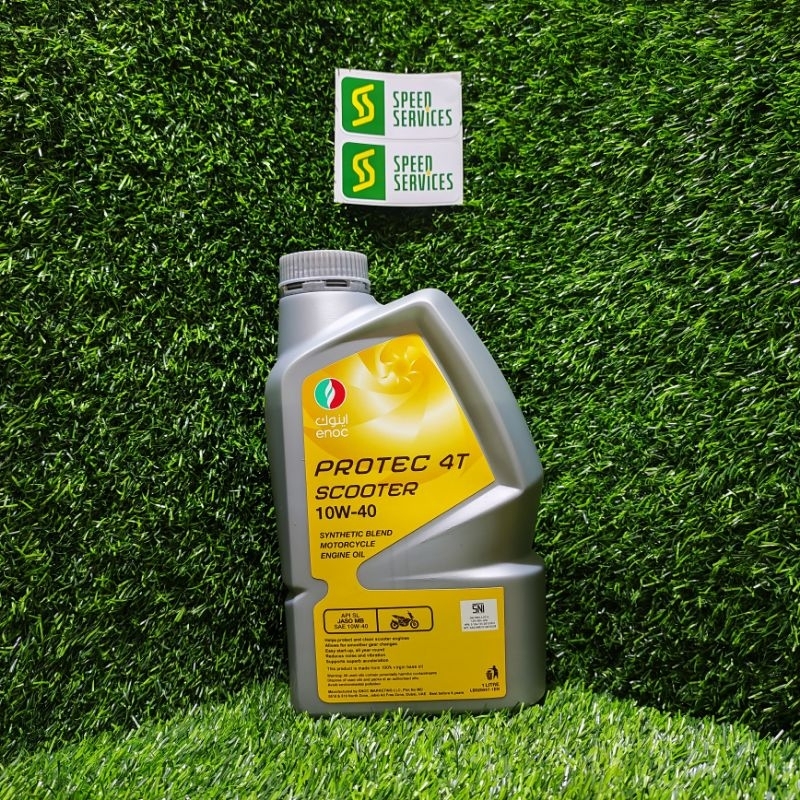 Jual ENOC PROTEC 4T SCOOTER 10W40 API SL JASO MB 1 LITER | Shopee Indonesia