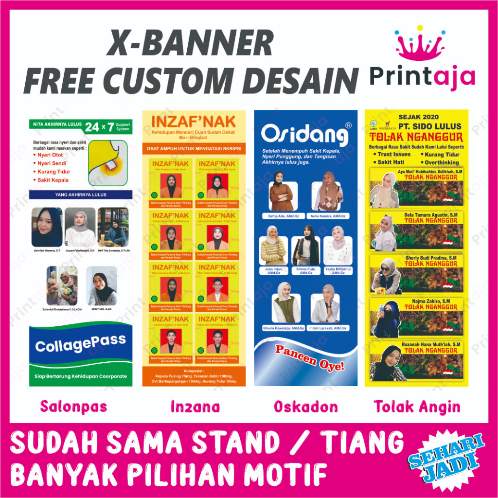 Jual (FREE DESAIN BEST SELLER) X BANNER + TIANG BANNER SIDANG ...