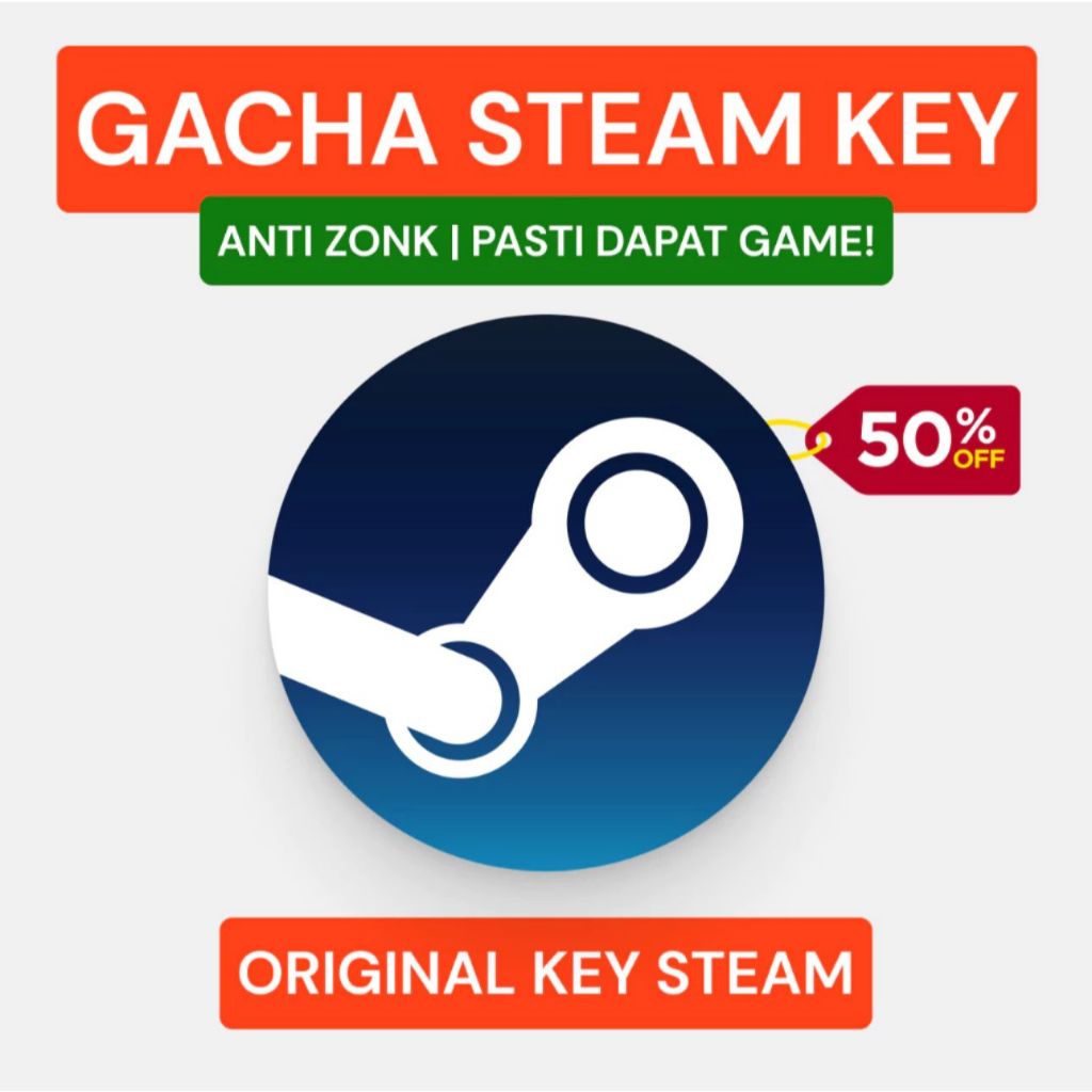 Jual GACHA S T E A M KEY RANDOM ANTI ZONK !! | Shopee Indonesia