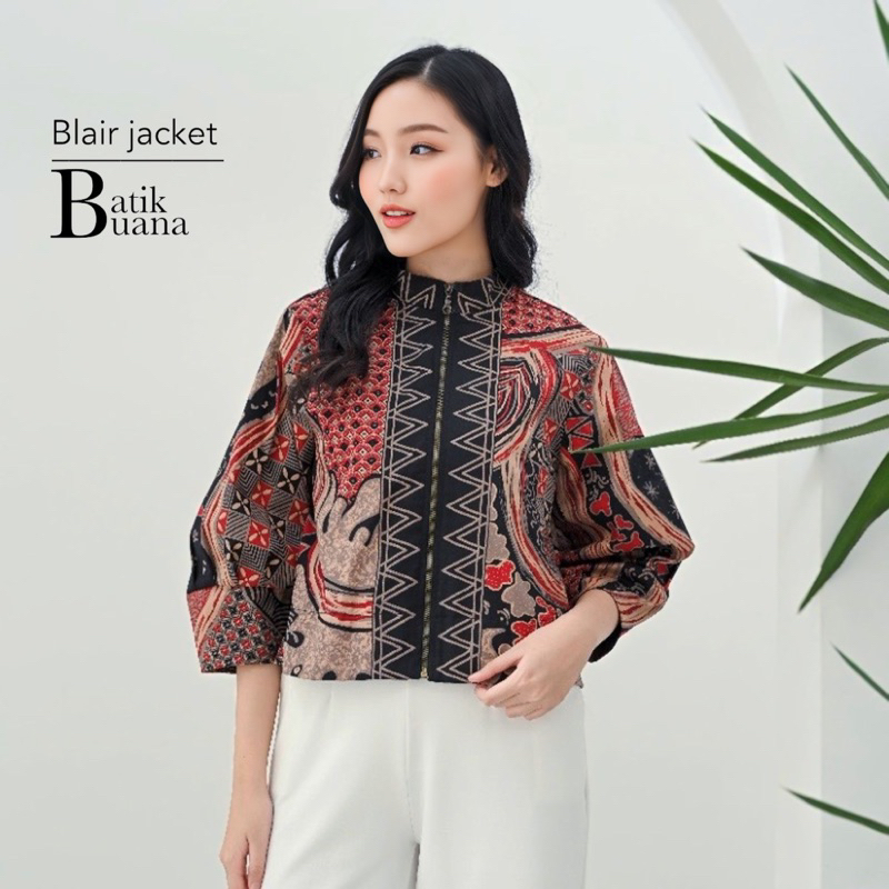 Jual Jaket Batik Blair - Outer Batik Wanita - Blazer Batik - Cardigan ...