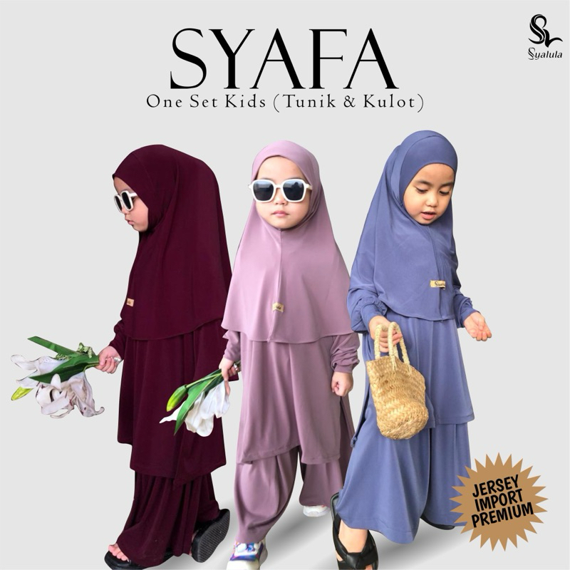 Jual Syafa One set kids Jersey Premium by Syalula (Hanya Tunik & Kulot ...