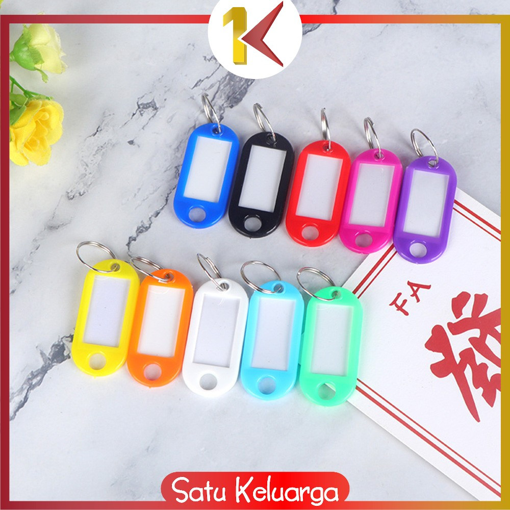 Jual SK-C1102 Tag Gantungan Kunci Label Nama Ganci Plastik / Keychain ...