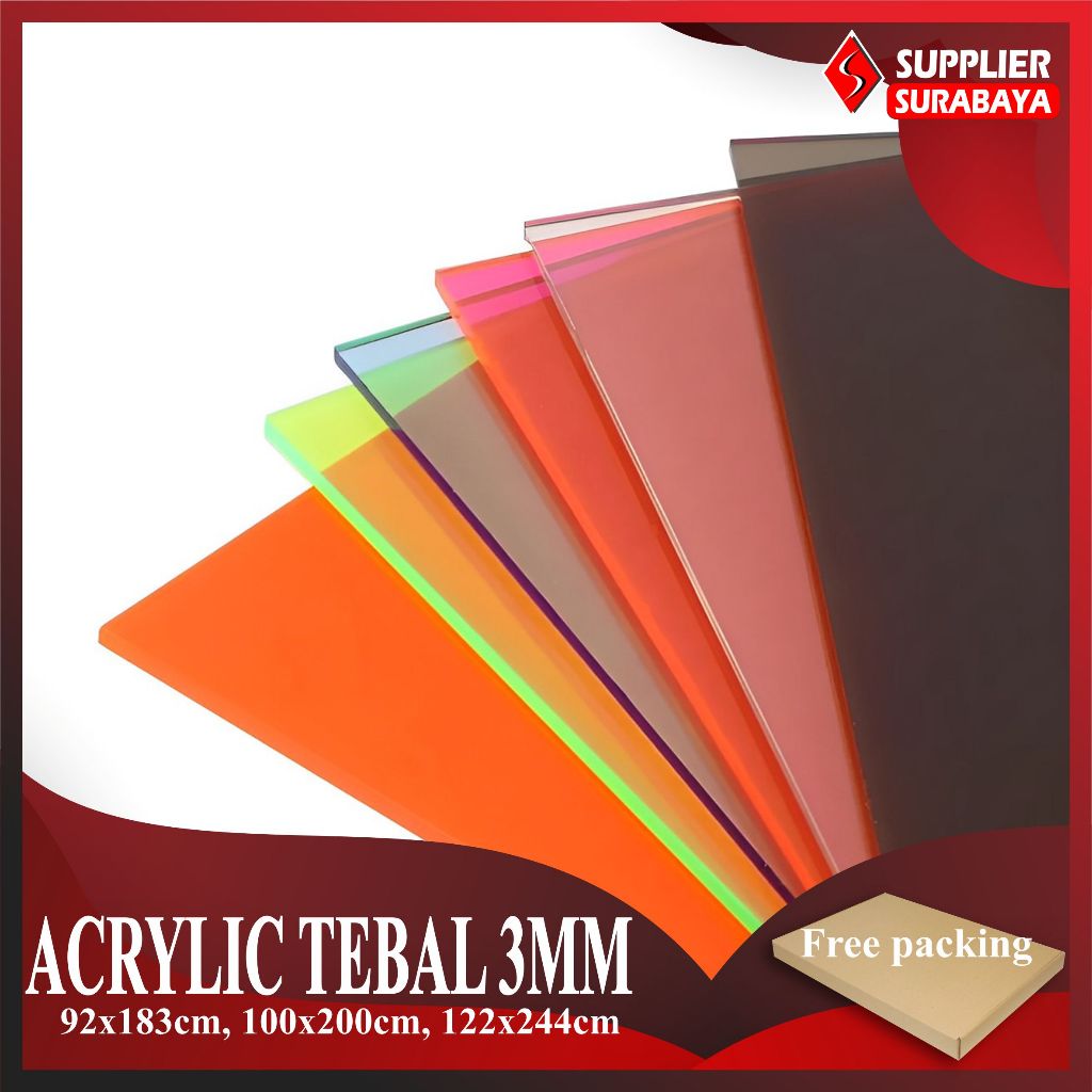 Jual ACRYLIC TEBAL 3MM | Shopee Indonesia
