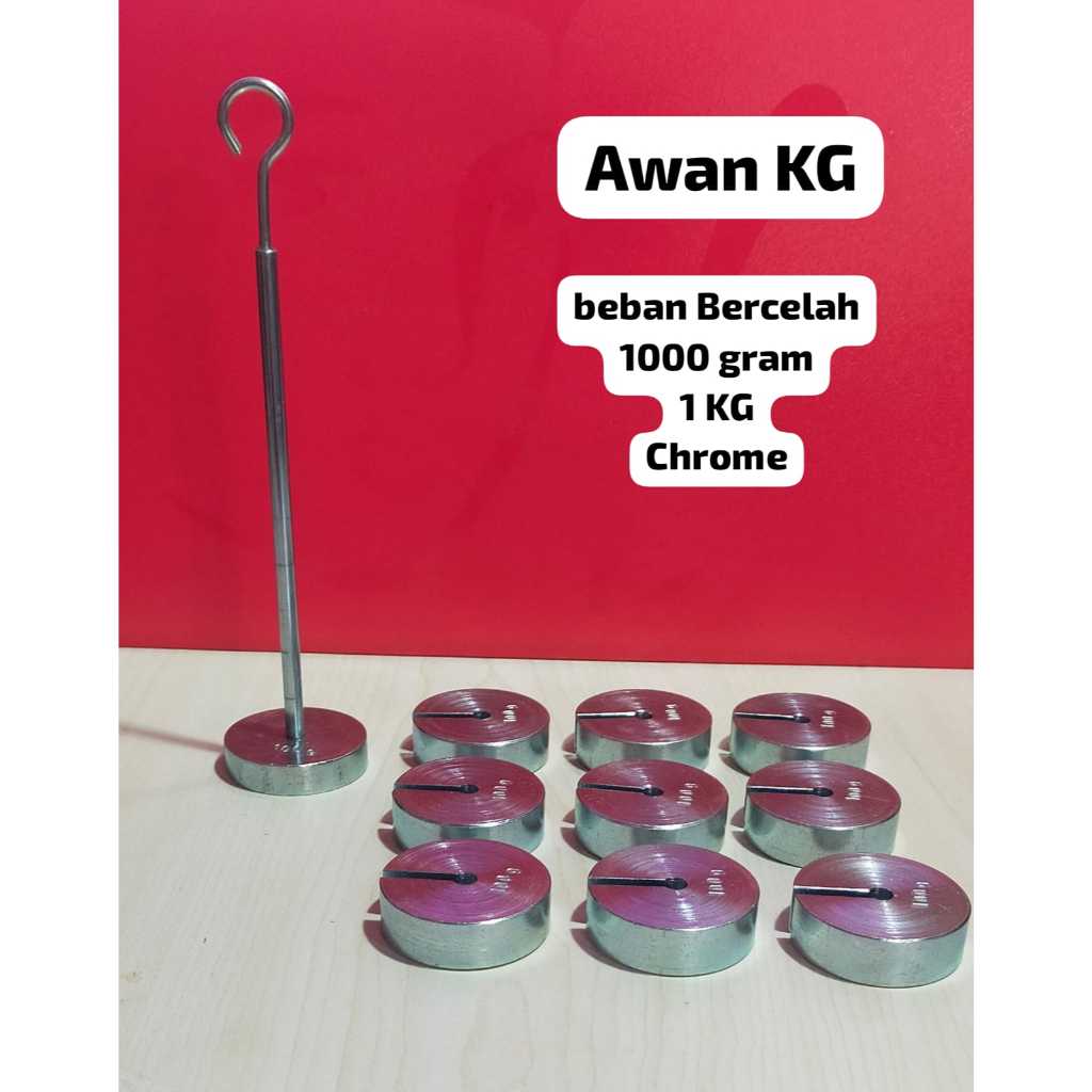 Jual Beban bercelah 1000 gram chrome beban bercelah dengan penggantung ...