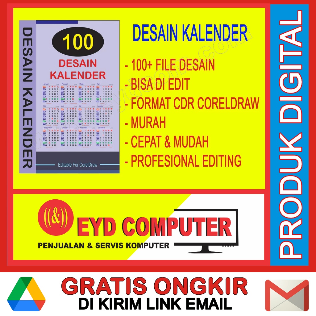 Jual Desain Kalender Koleksi Template Design Grafis Calender Templete