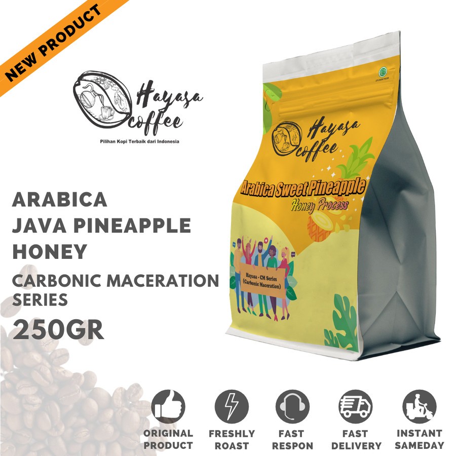 Jual Kopi Arabika Java Sweet Pineaple Honey (Java Arabica CM-Series) | Shopee Indonesia