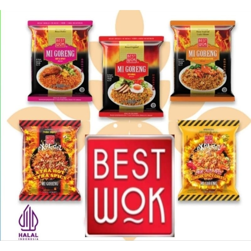 Jual BEST WOK Mie Goreng Original Hot & Spicy Blackpepper / Best Wok Mi ...