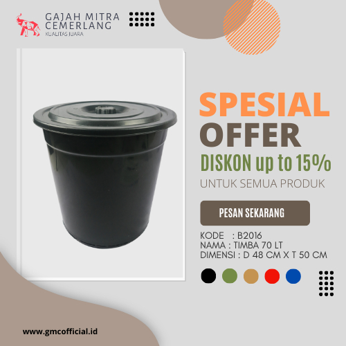 Jual TIMBA 70 LITER / TONG 70 TONG KAMAR MANDI | Shopee Indonesia