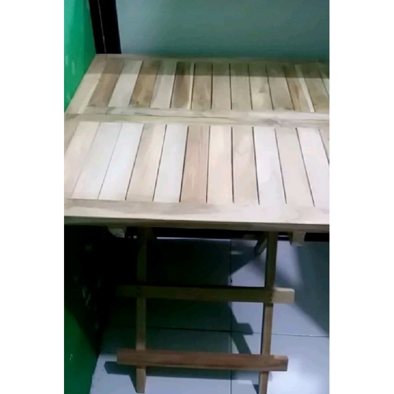 Jual Meja lipat kayu jati ukuran 60x60xtinggi60cm | Shopee Indonesia